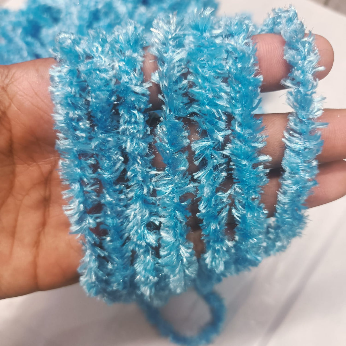 Feather Wool Yarn for Crochet, Knitting, Rangoli, and Mat Making – 100 ...